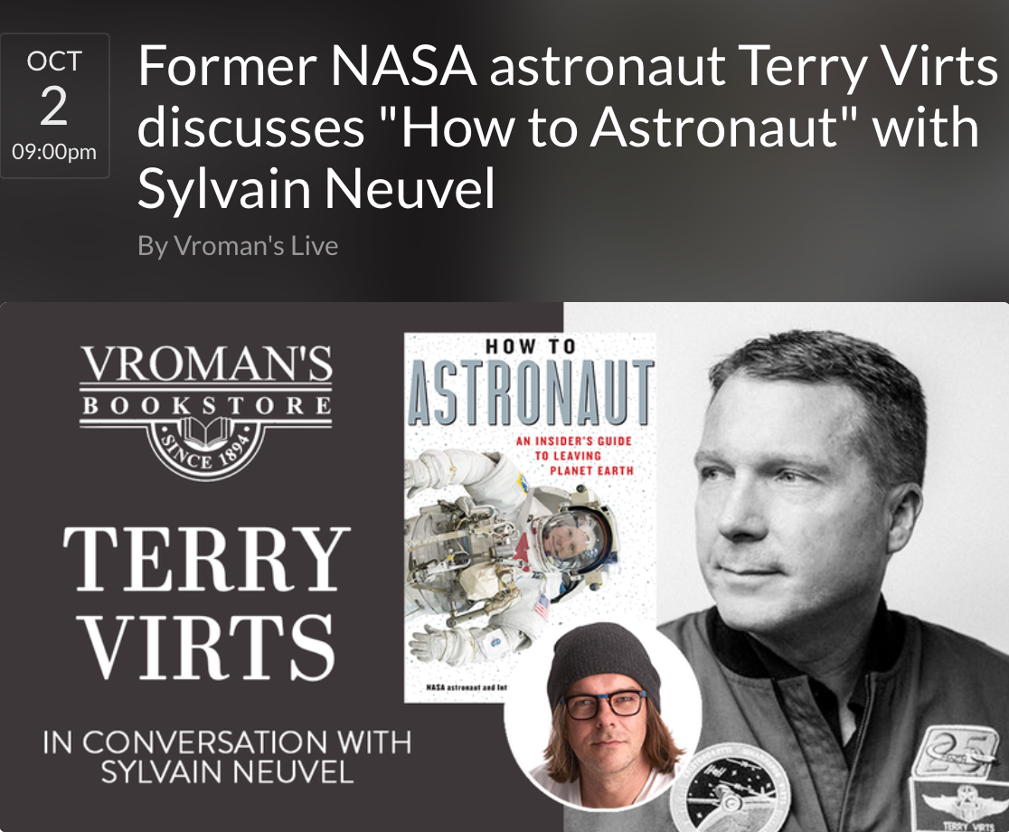 In conversation with Terry Virts – Sylvain Neuvel